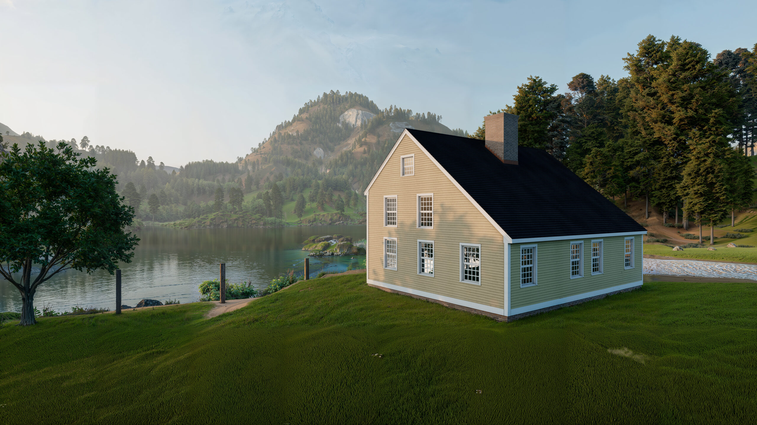 Saltbox Style Home | Early New England Homes